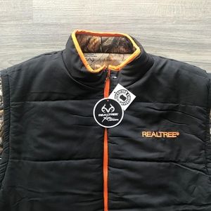 Realtree | Jackets & Coats | Realtree Hunting Vest Reversible Black ...